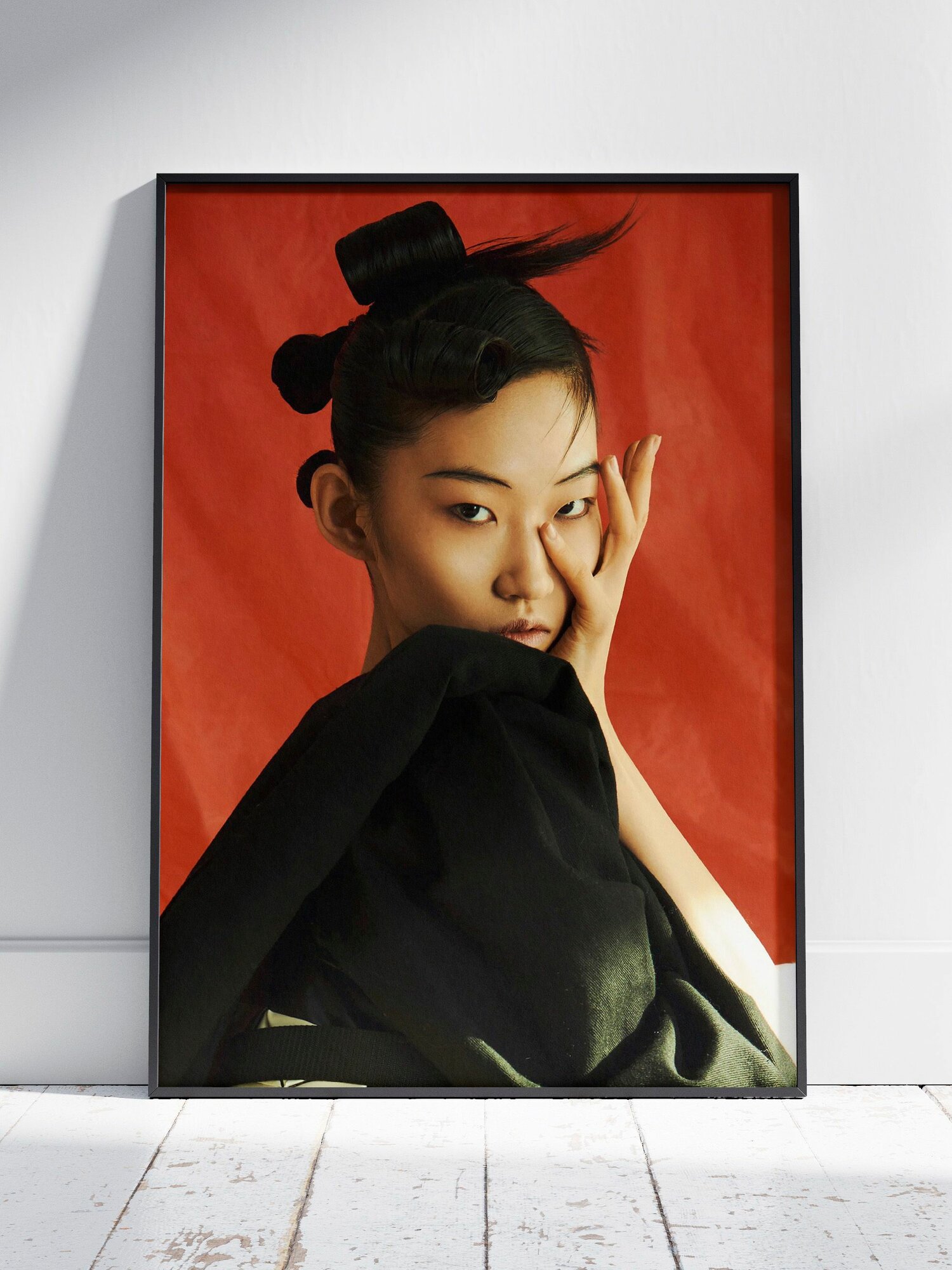 Плакат на стену для интерьера Стиль Гейша (Geisha Style 13) - Постер по моде и эстетике формата A4 (21x30 см)