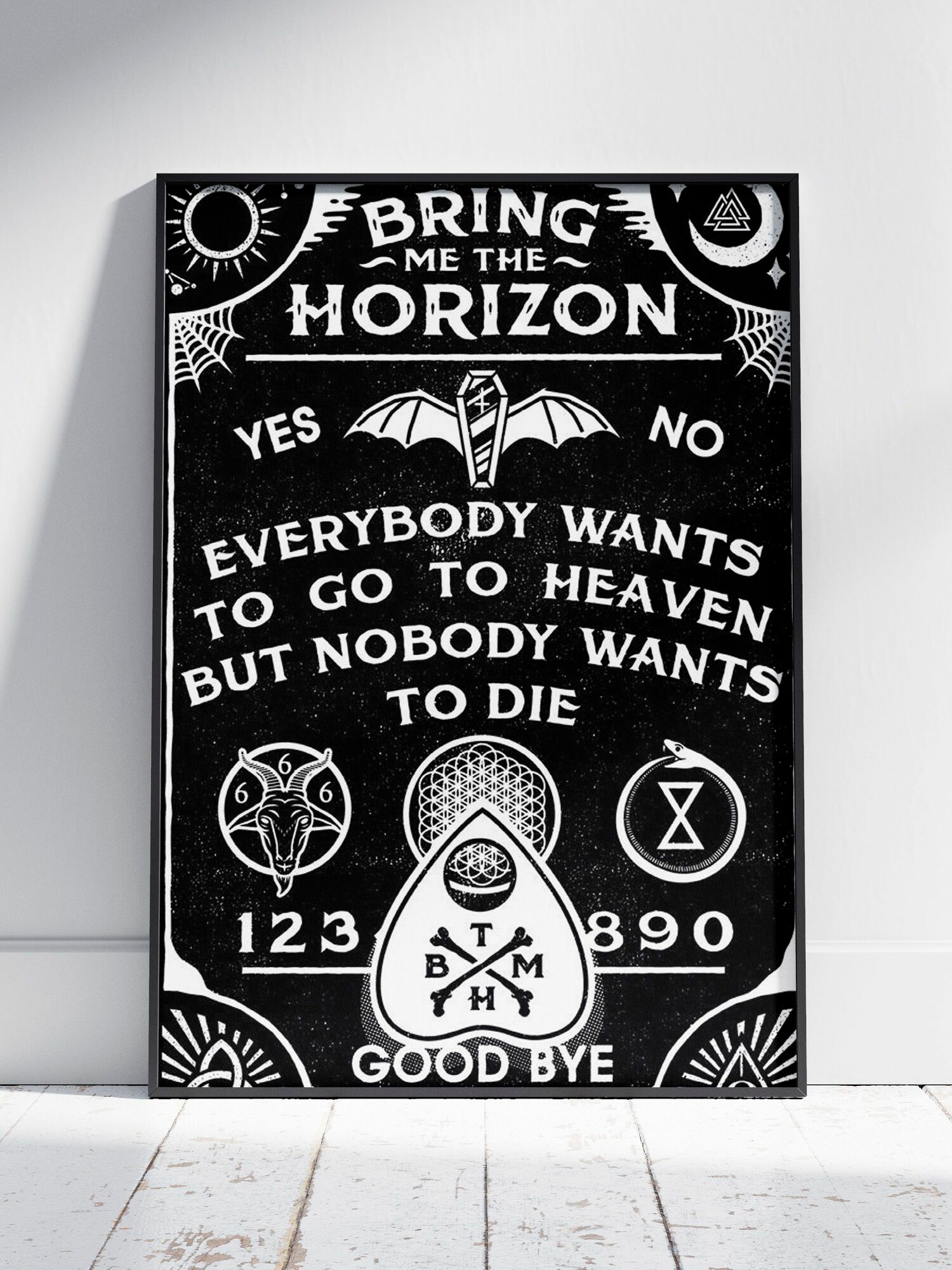 Плакат на стену для интерьера Бринг Ми зе Хорайзон (Bring Me The Horizon - BMTH 24) - Постер по музыке и артисту формата A4 (21x30 см)