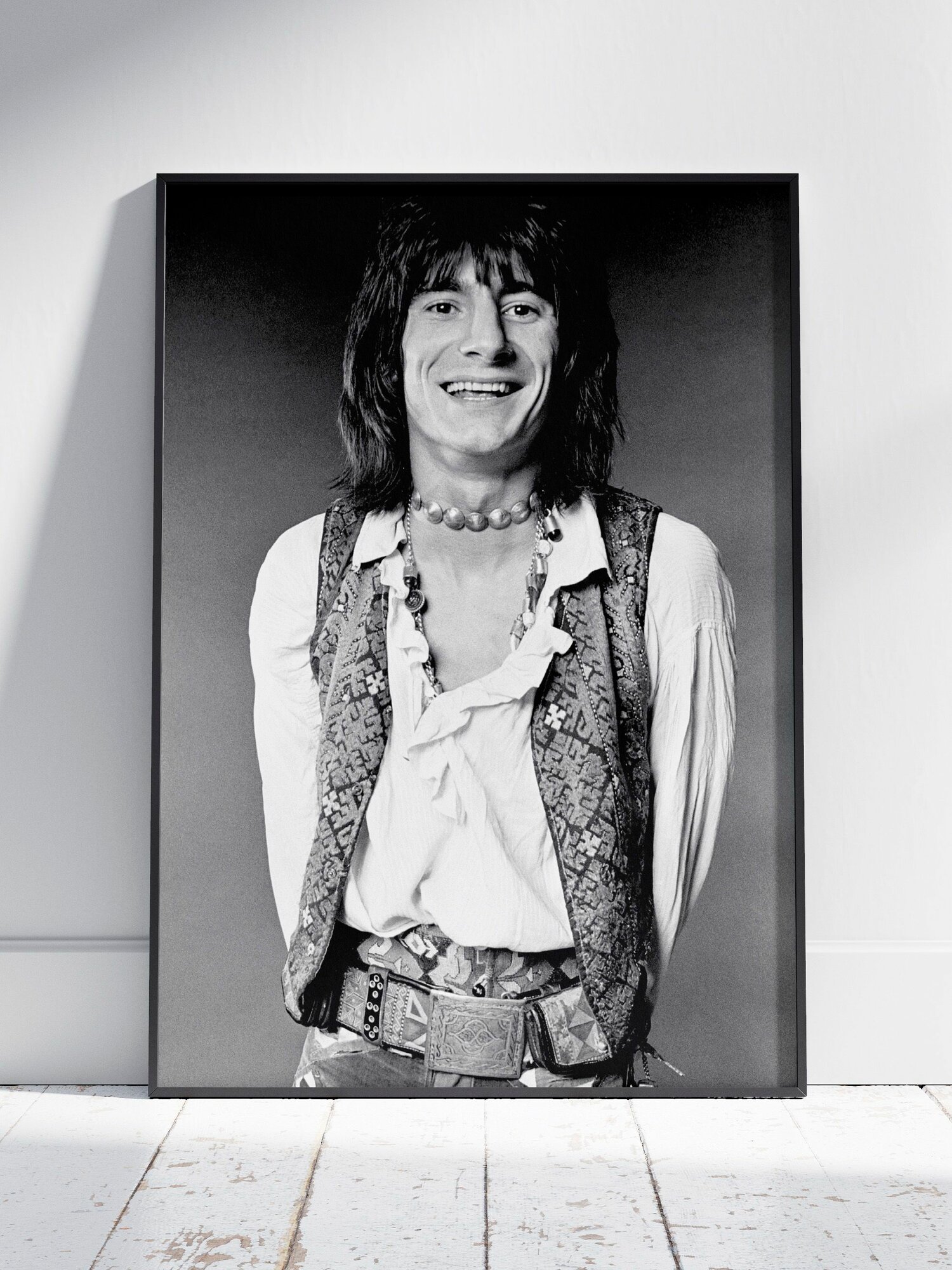 Плакат на стену для интерьера Роллинг Стоунз (Ронни Вуд - Ronnie Wood 1) - Постер по музыке и артисту формата A4 (21x30 см)