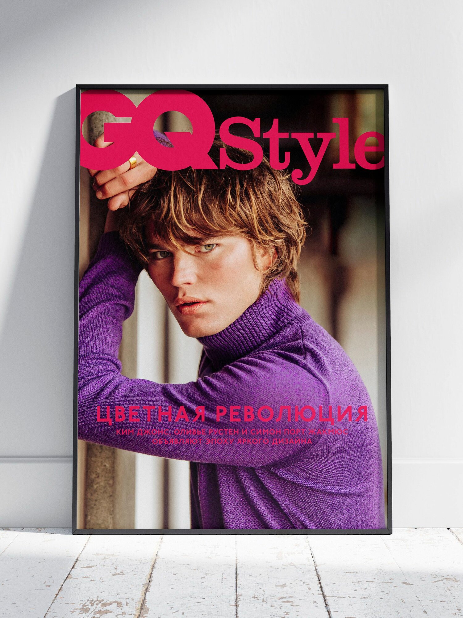 Плакат на стену для интерьера Джордан Барретт (Jordan Barrett 33) - Постер по модели, бренду и моде формата A4 (21x30 см)