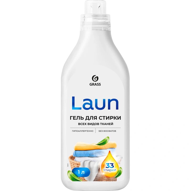 Гель для стирки всех видов тканей Grass/Laun, 1л