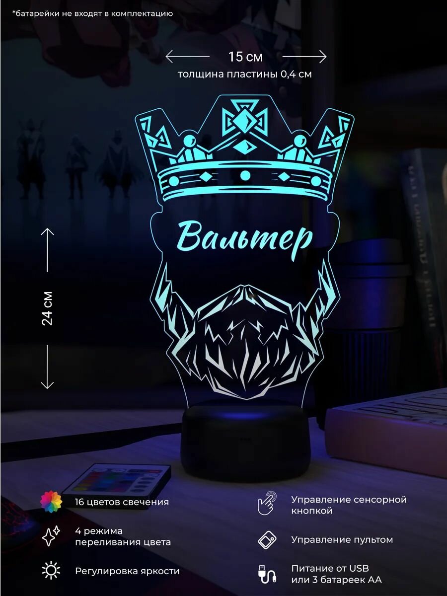 Ночник Вальтер - Борода — фото 1