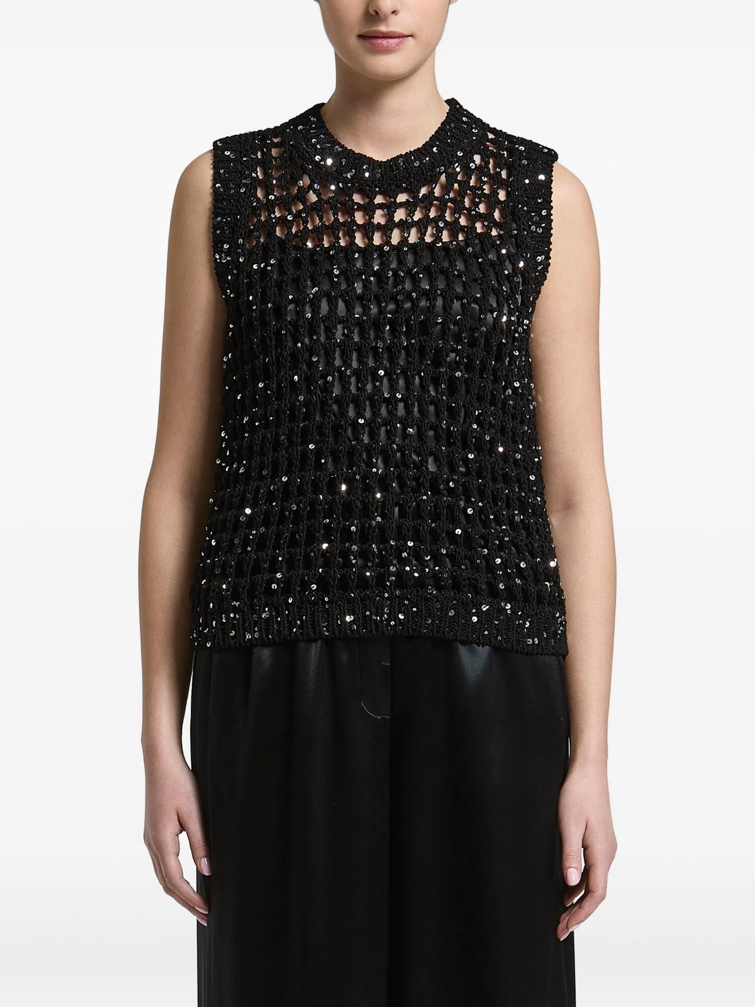 Жилет Sequin-embellished vest