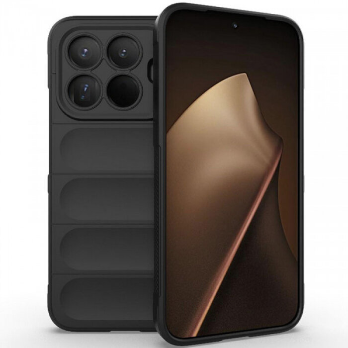 Flex Silicone Противоударный чехол для Xiaomi Mi 15T Pro с защитой камеры и микрофиброй