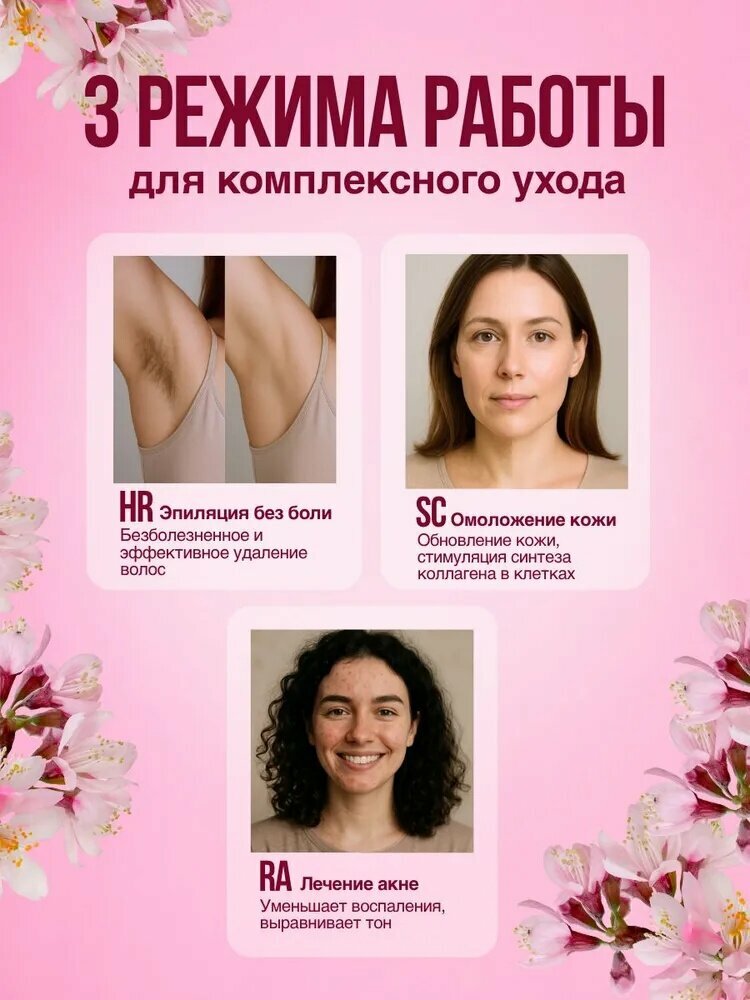 Эпилятор лазерный IPL с охлаждением