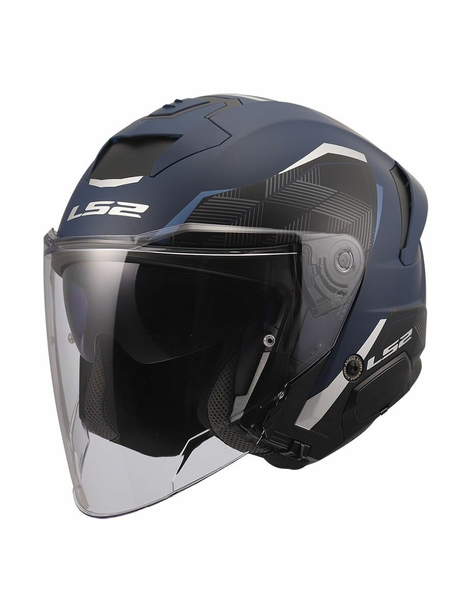 Шлем для мотоцикла открытый LS2 OF618 VERSO 2 AIR Navy Blue M