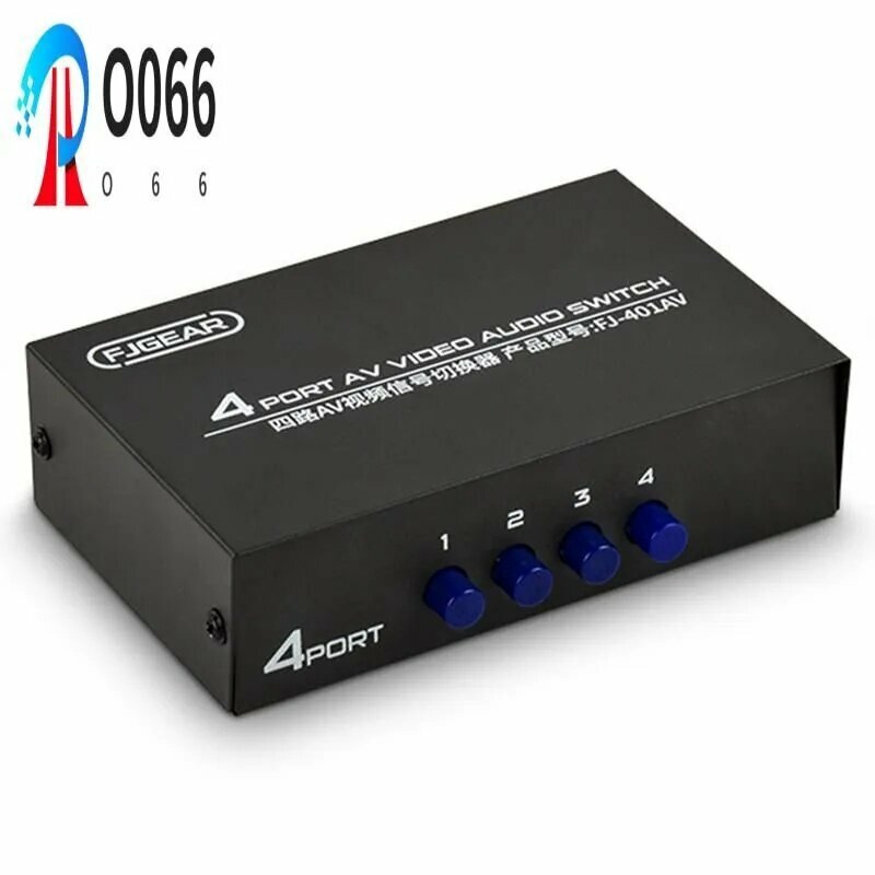 (Q D C AV-Коммутатор 4 В 1 Выход Av Головной Интерфейс Аудио- И Видеокоммутатор Многофункциональный 4-Позиционный AV-Переключатель