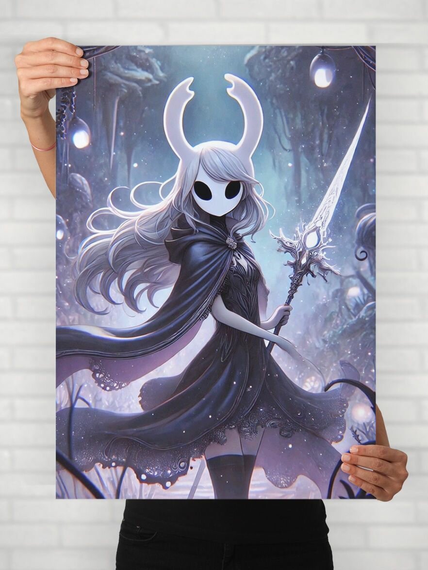 Плакат на стену для интерьера Холлоу Найт Силксонг (Hollow Knight 9) - Постер по компьютерной игре формата A2 (42x61 см)