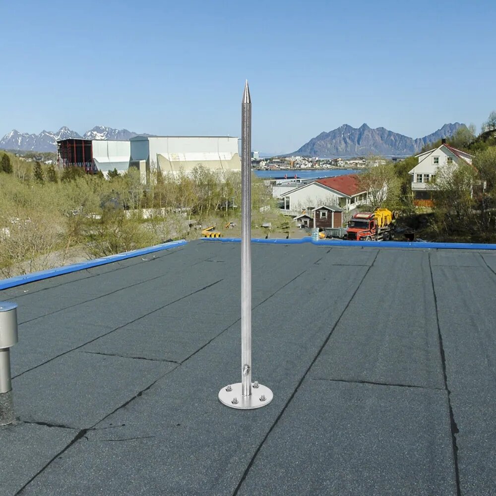 Молниеприёмник из прочной нержавеющей стали для установки на крышу, предназначенный для дома