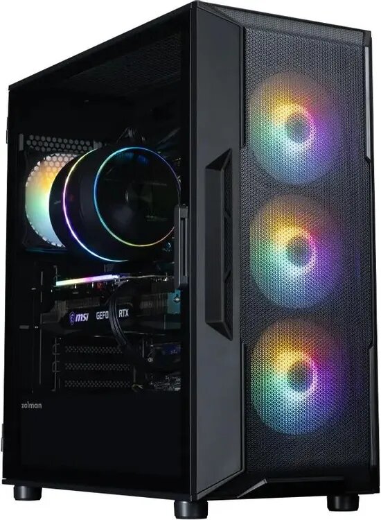 I3 NEO V2 BLACK / Корпус ATX Zalman i3 Neo v2, Midi-Tower, без БП, черный (i3 neo v2 black)