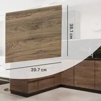 Фасад выдвижного ящика Токио 39.7x38.1 см KONSENSA ЛДСП цвет темное дерево