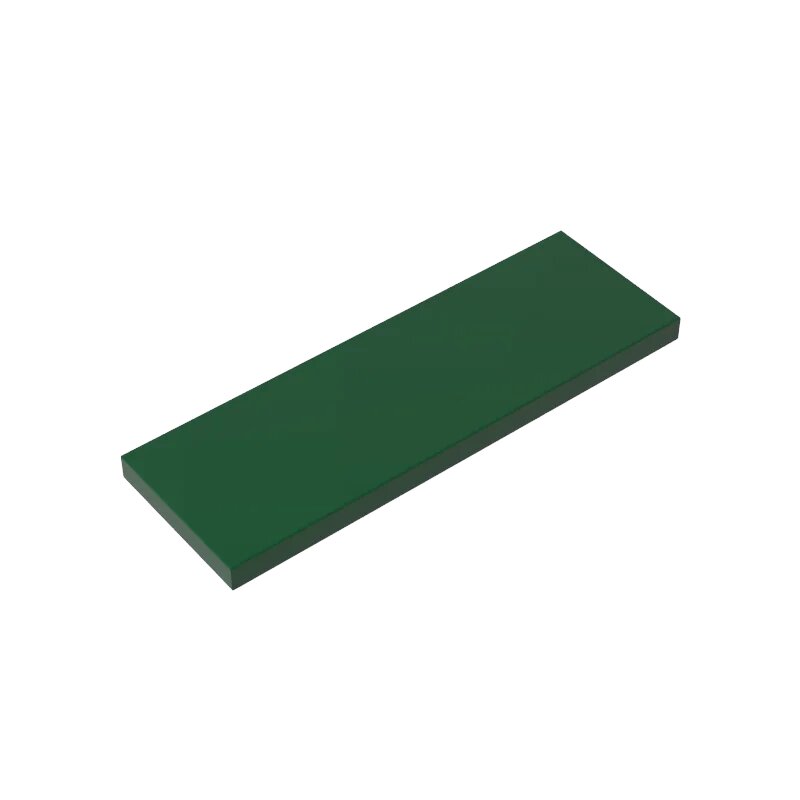 Gobricks строительные блоки 10 шт. 2x6 Темно-зеленый, 047