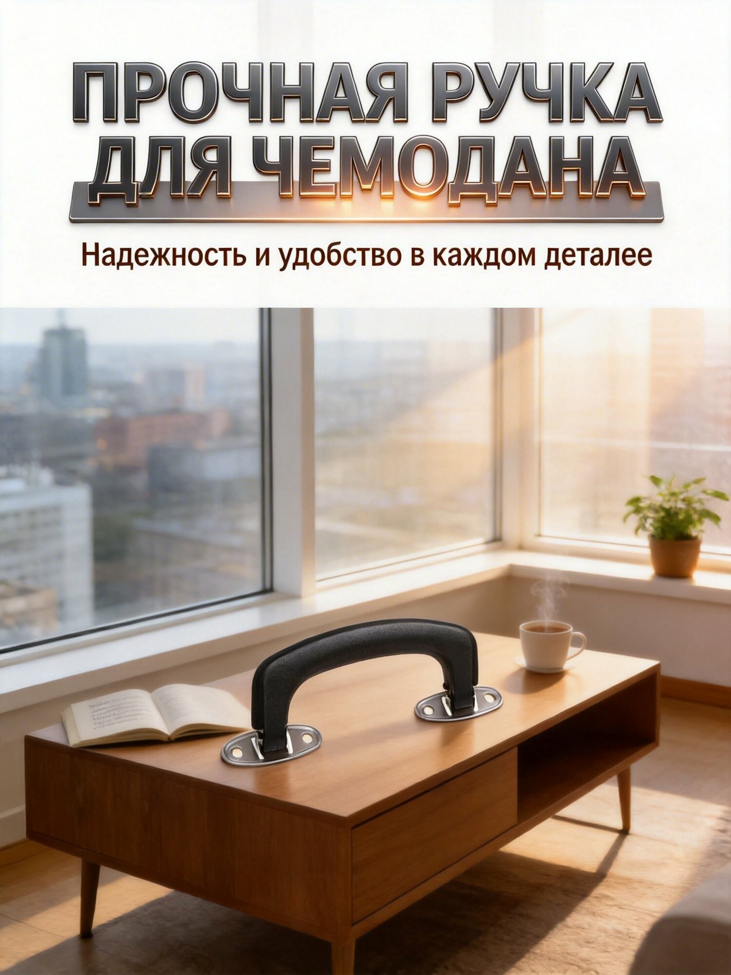 Ручка для чемодана из сплава и пластика, подходит для багажа и кейсов, простая установка винтами и замена сломанной детали