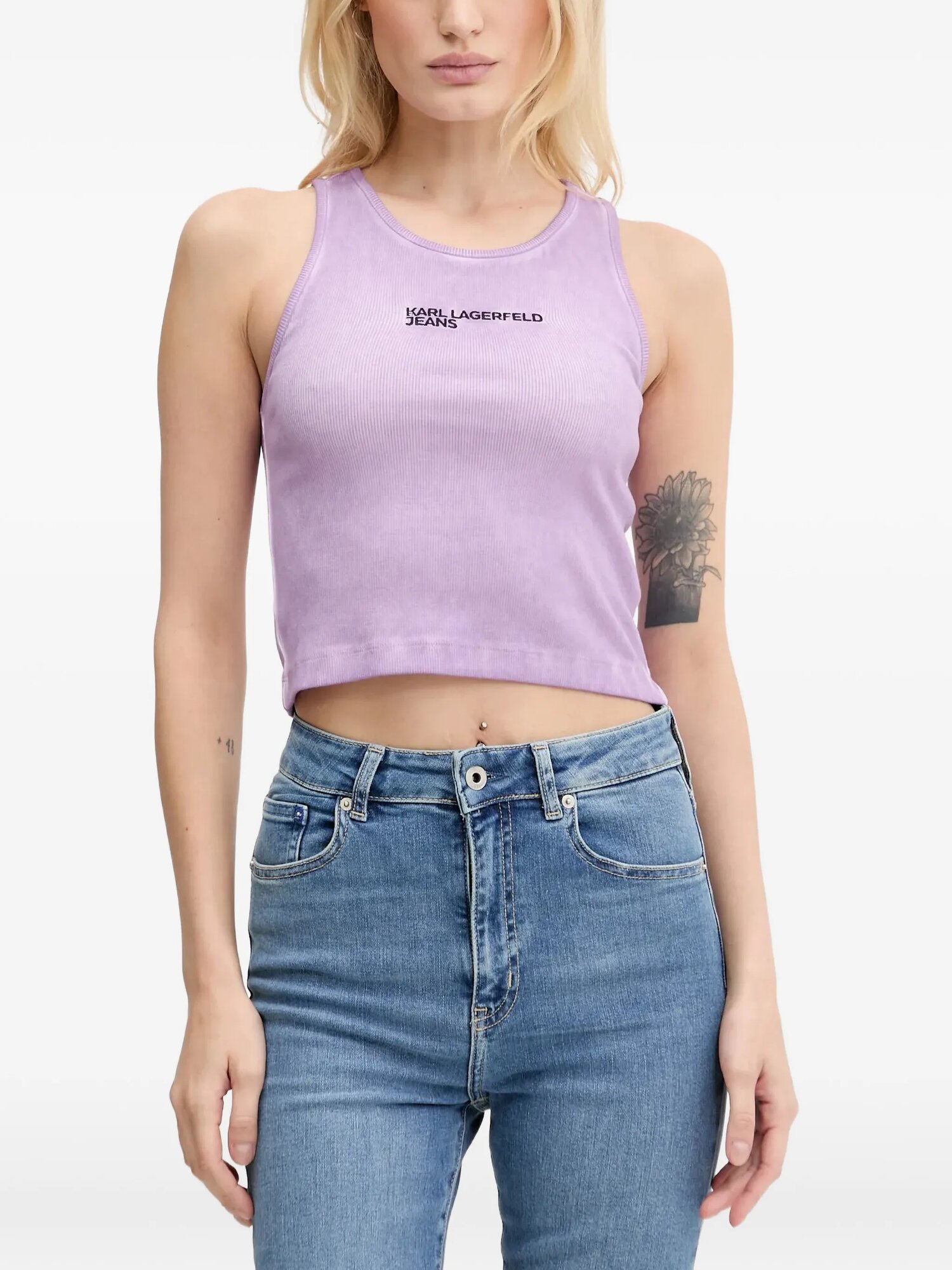 Топ Washed ribbed tank top