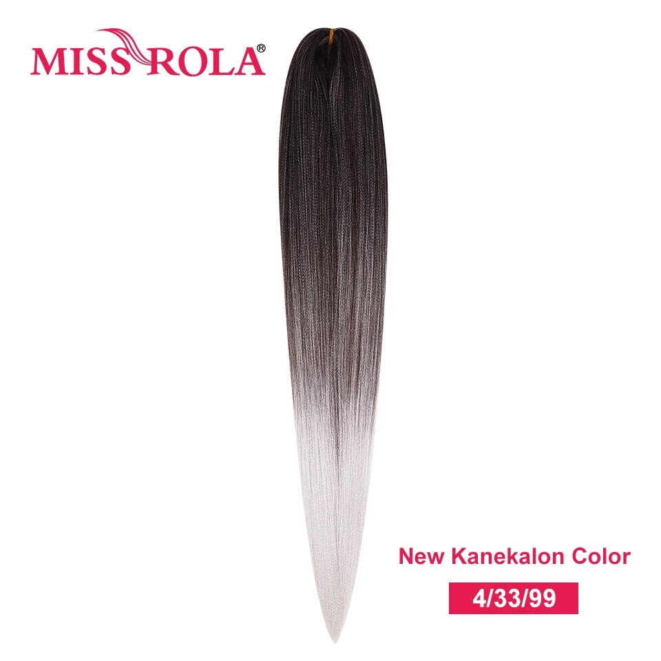 Miss Rola канекалон косы 30 дюймов, Цвет: 4/33/99