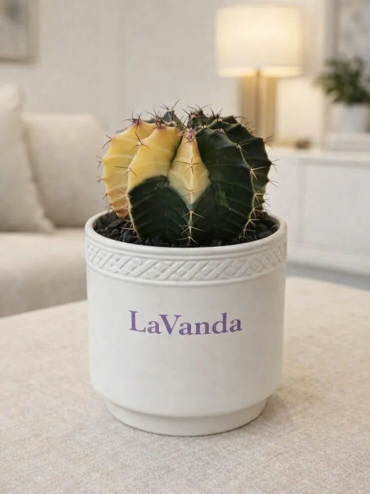 Кактус Гимнокалициум Михановича Вариегатный (Gymnocalycium mihanovichii variegata) Редкий пестрый суккулент