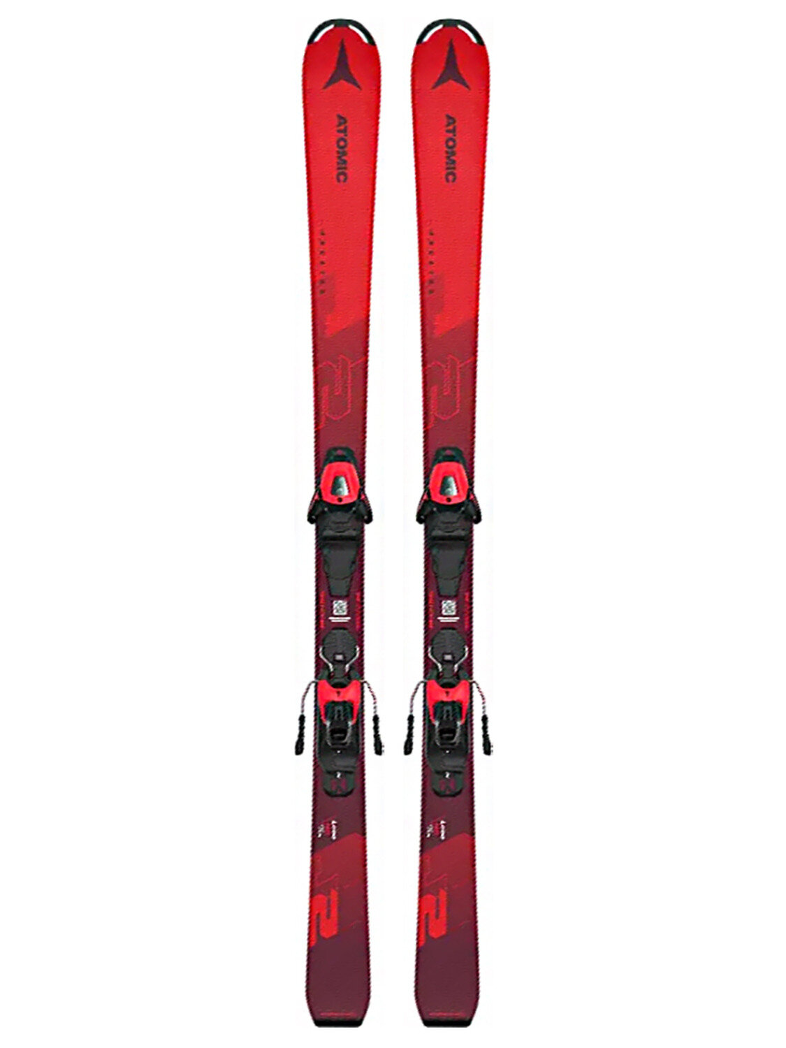 Горные лыжи с креплениями Atomic Redster J2 (130-150) + L6 GW 23/24 , для детей , Красный