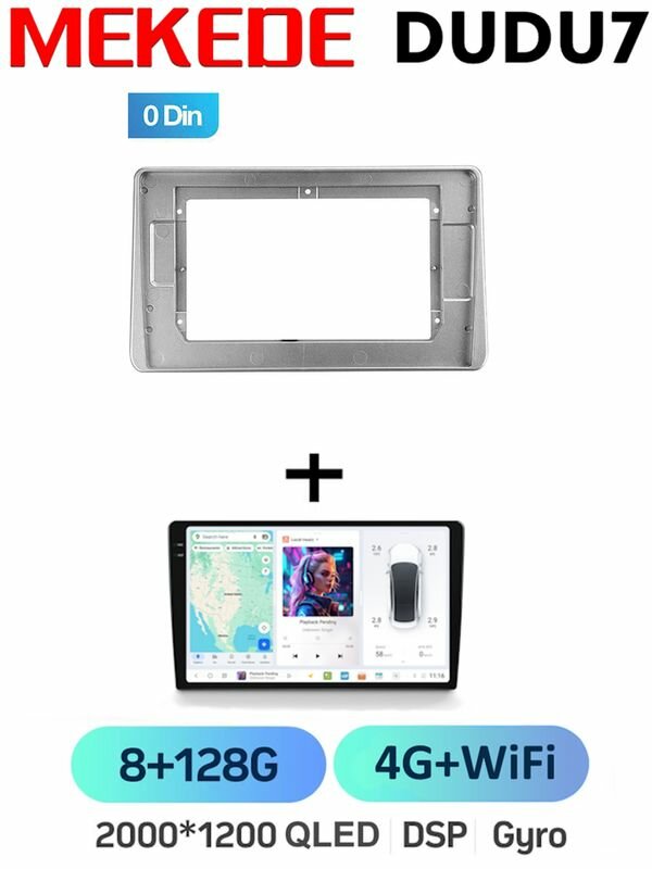 Магнитола Mekede 10" DUDU7 8/128 Gb для Nissan Almera 1999-2006 Sentra для MFA дисплея для Android магнитол carpay Android