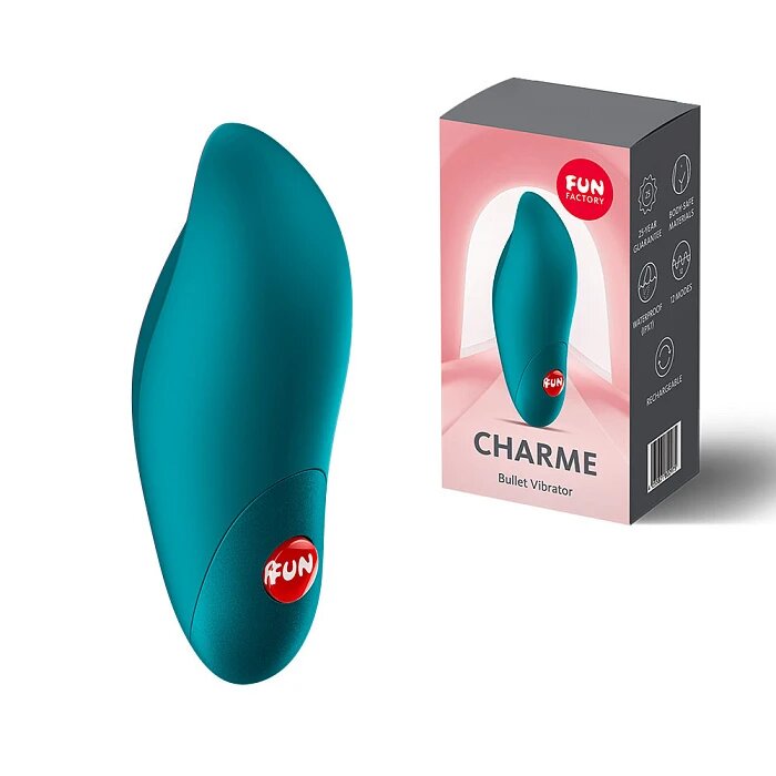 Мини-вибратор Fun Factory«Charme»12 режимов вибрации зеленый, Китай