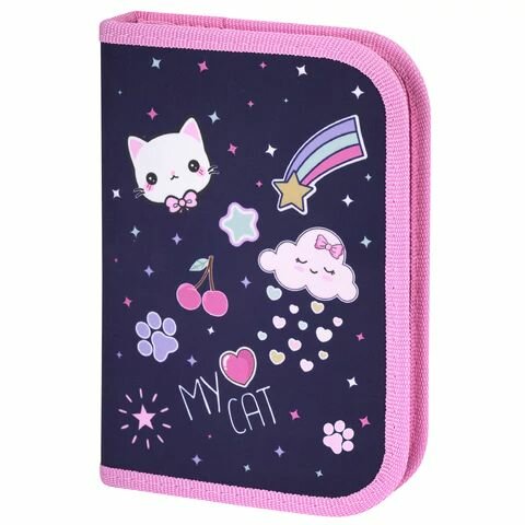 Пенал пифагор, 1 отделение, полиэстер, 19х13 см, "Leapfrog", 273472