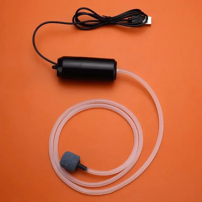 Портативный USB-насос для аквариума Черный, черный