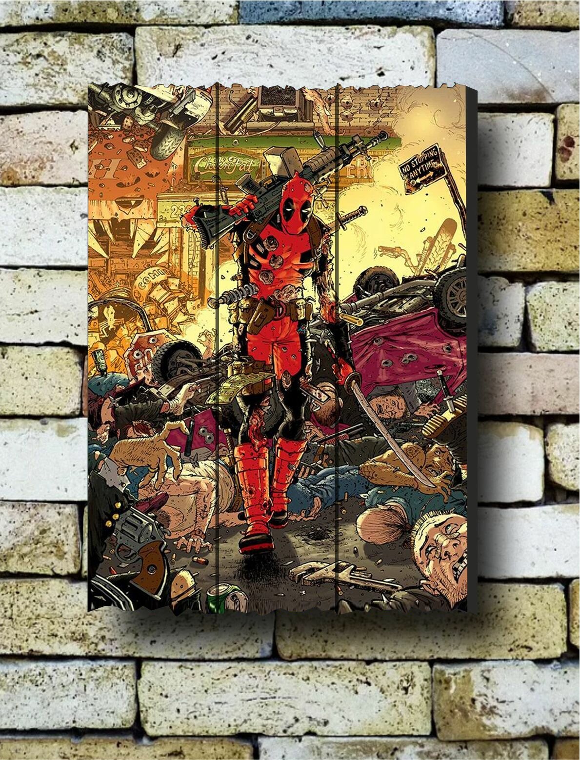 Картина на досках Дэдпул 8 deadpool
