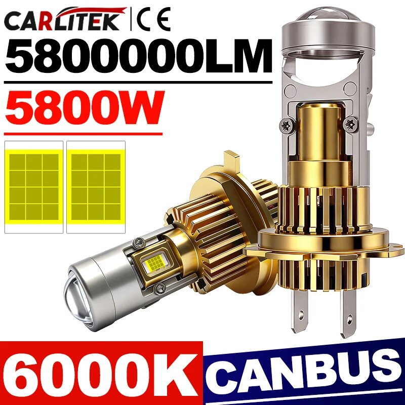 Светодиодная лампа H7 для фар, Canbus, 6000K
