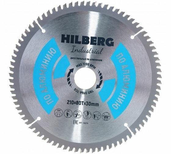 Пильный диск по алюминию Hilberg hilberg industrial ha210