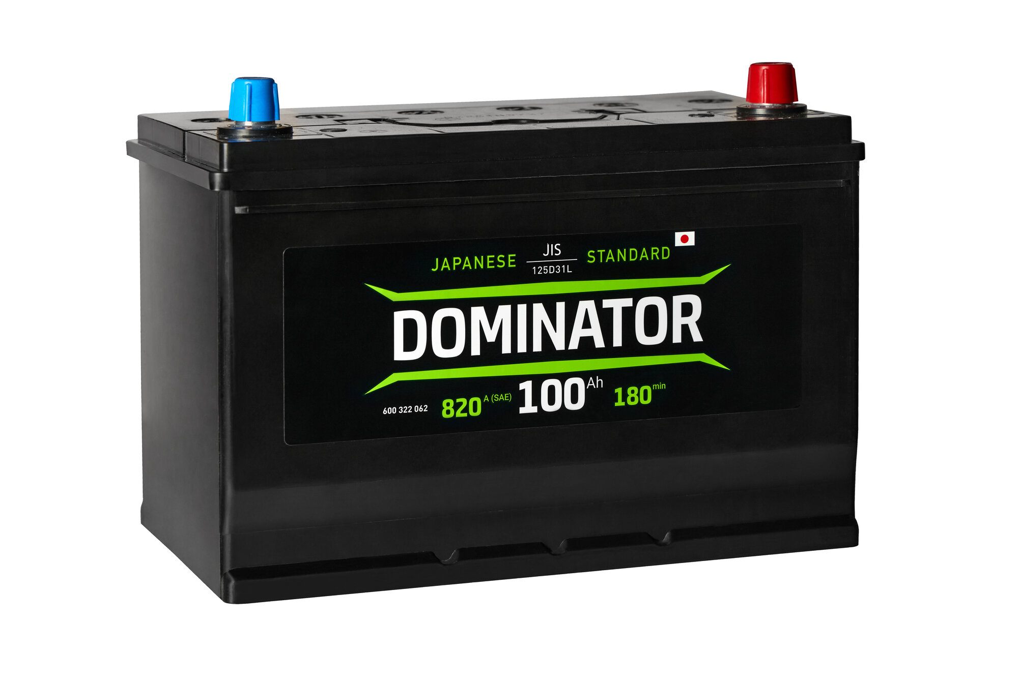 Автомобильный аккумулятор DOMINATOR азия 6CT-100 А (0) D31L (арт.600322062)
