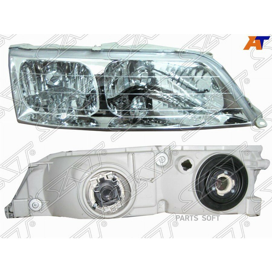 Фара Toyota Mark II (X100) 96-00 (Справа/ Галоген/ Ручная регулировка) от официального дистрибьютора, SAT, артикул ST22251R