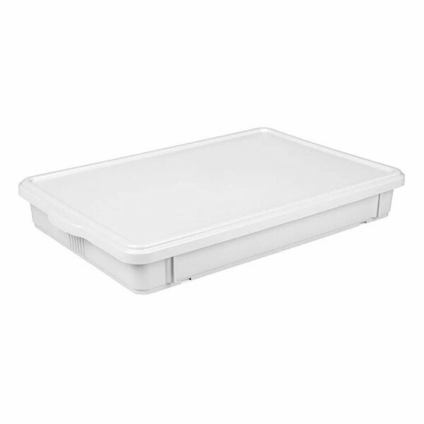 Лоток для теста с крышкой, полипропилен, 15 л, белый (Restola)