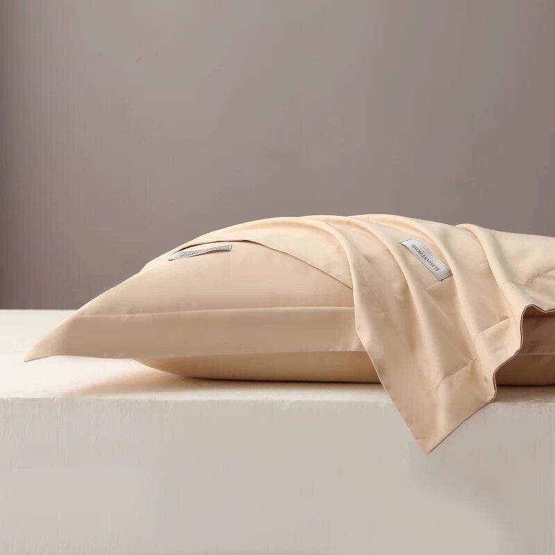 MUJI Длинноволокнистый хлопковый чехол для подушки 48x180 см, одиночный, хамелеоновый бежевый, мягкий и стирка в машине