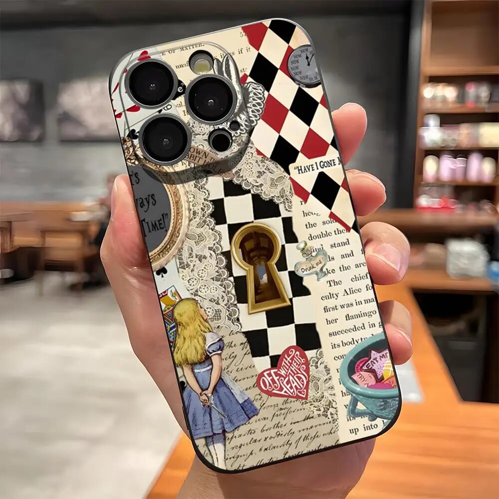 Чехол Alice in Wonderland для iPhone Black10