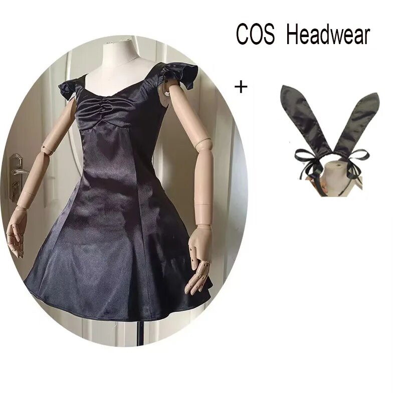 Черный костюм Косплей Bunny Mizi, XL