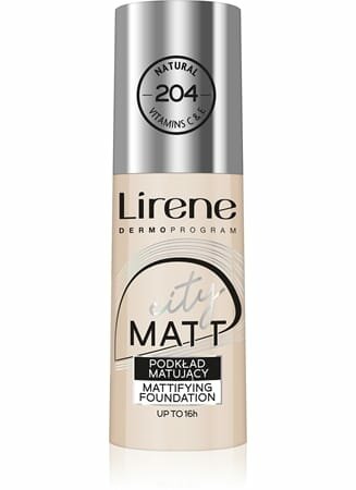 Тональный крем Lirene City Matt, оттенок 204 natural, 30 мл