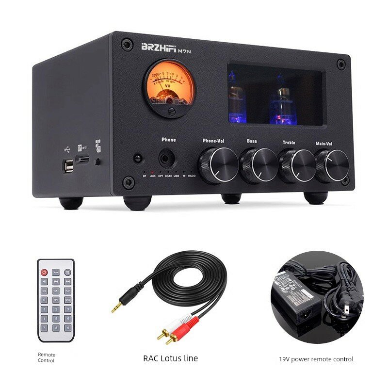 Цифровой усилитель Weiliang Audio BRZHIFI M7N, ламповый Hi-Fi усилитель с Bluetooth 5.0 Усилитель мощности PAD-M7N,