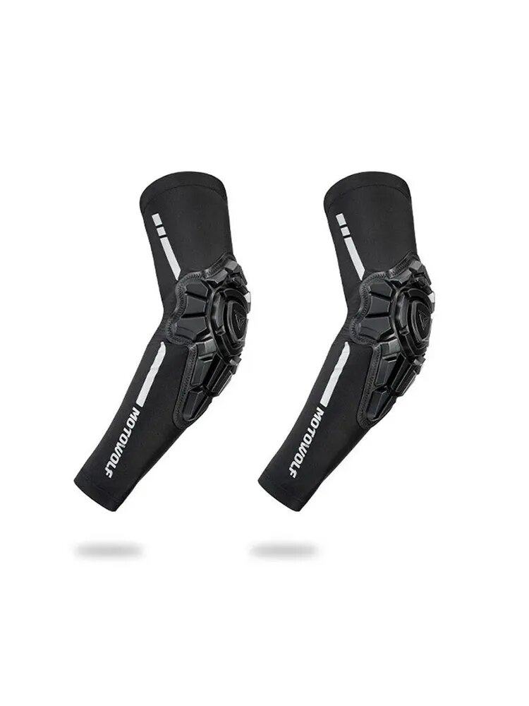 Защита колен мотоциклиста MOTOWOLF L черный для спорта и активного отдыха