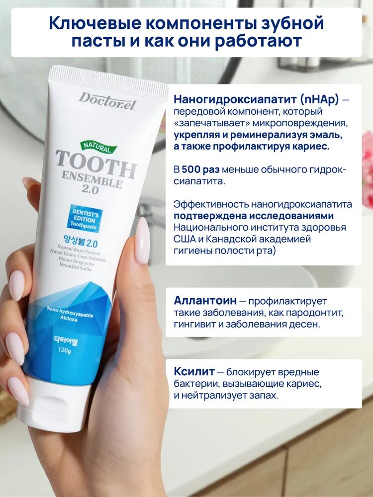 Натуральная зубная паста Doctor.El Ensemble 2.0