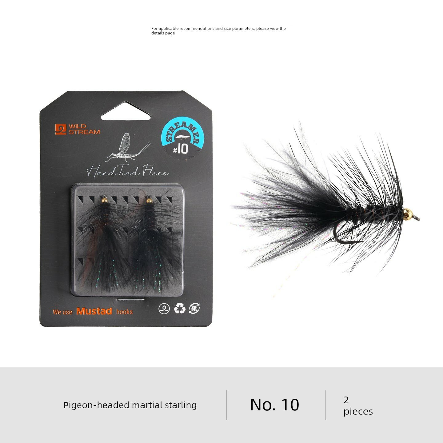 WildStream Тунгстеновая головка Wriggle Bird для ловли форели, размер 10