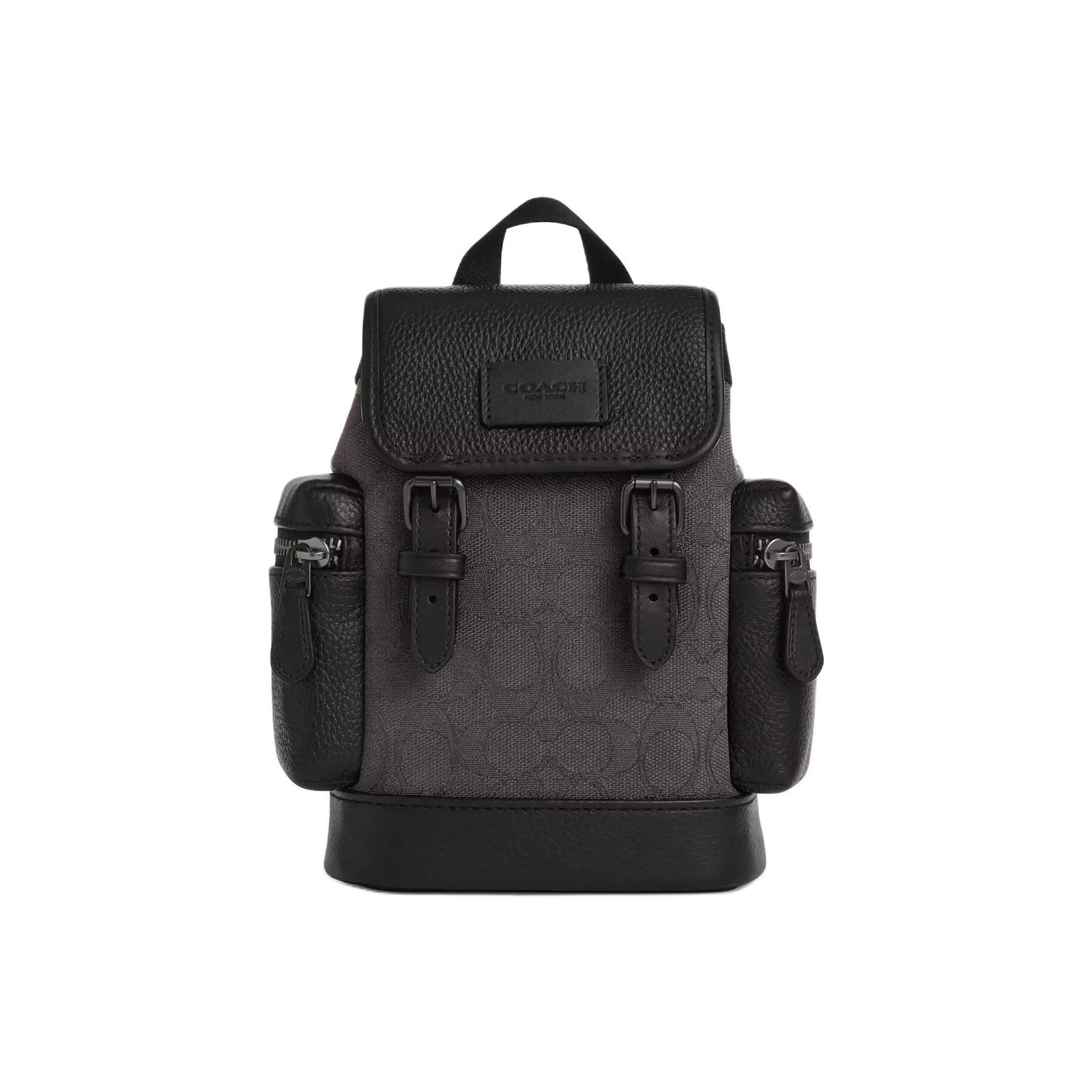 Сумка Coach SPRINT, фактура плетеная, black — фото 1