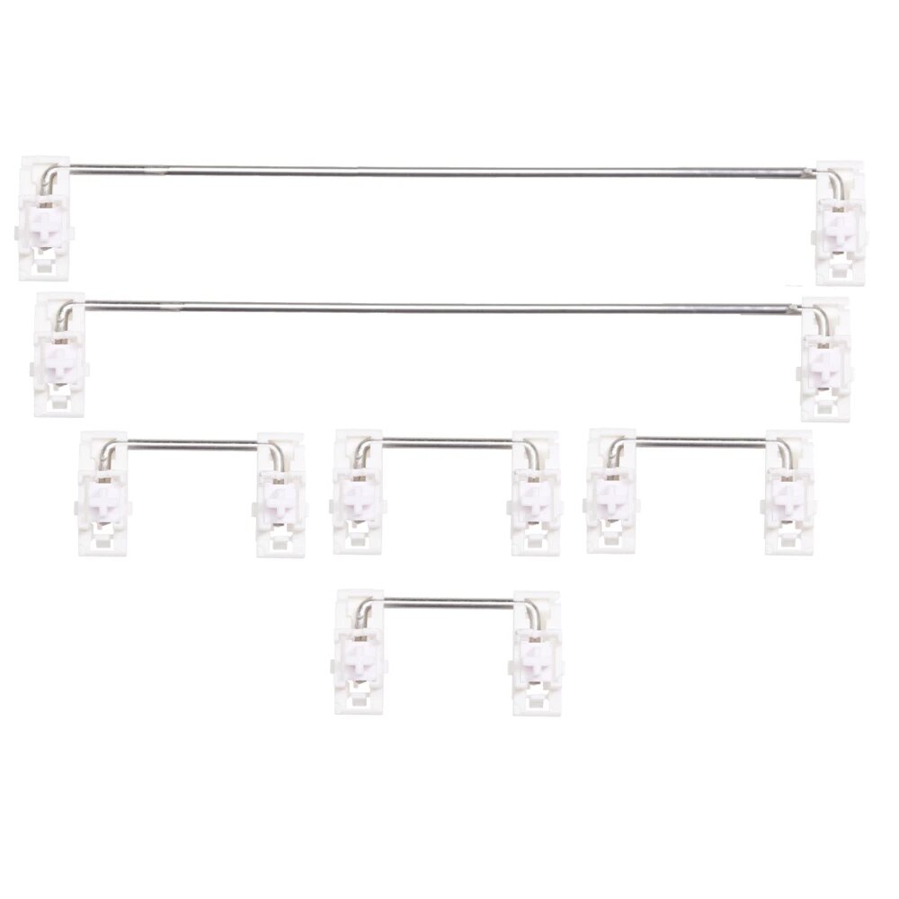 KPrepublic Пластинчатый стабилизатор Gateron черно-белый G White GH60 Plus x1