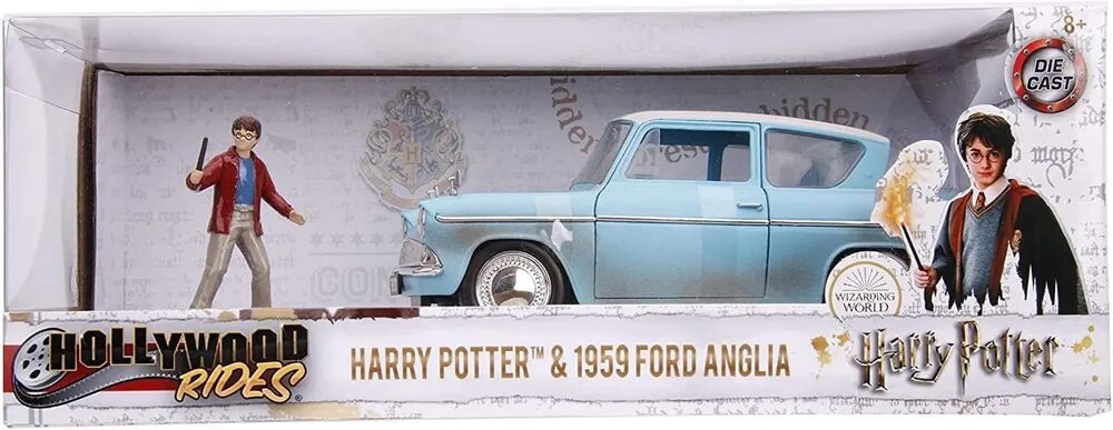 Машина JADA31127 1/24 Hollywood Rides Harry Potter Harry Potter & 1959 Ford Anglia