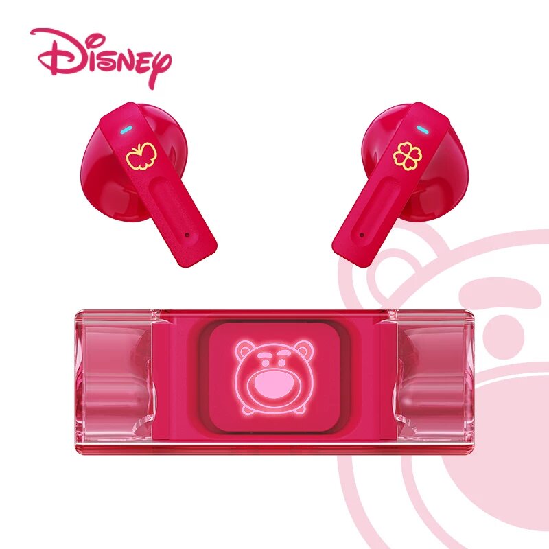 Беспроводные наушники Disney с шумоподавлением, совместимые с Apple и Huawei, мишенька клубника, базовая версия, звук 6D