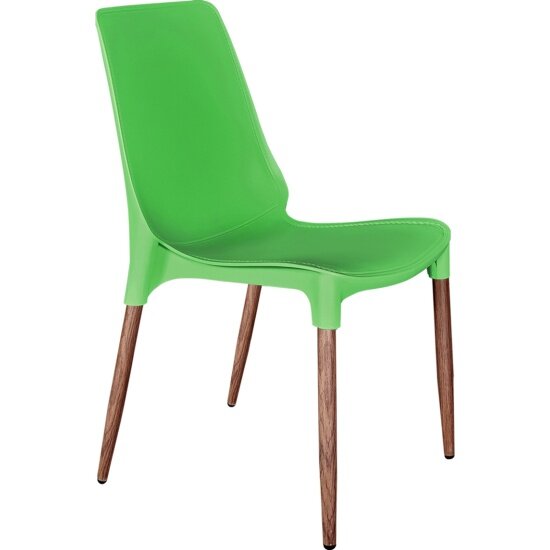 Стул Sheffilton SHT ST75/S424-C зеленый/темный орех