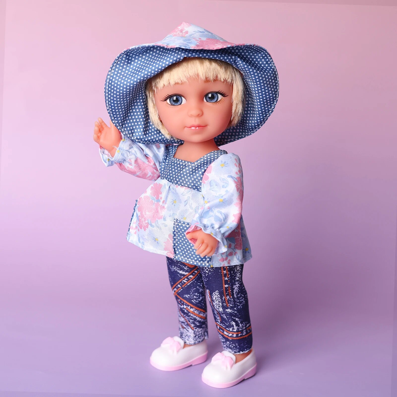 Кукла DOLL MEET, 9.84 см, blue jean