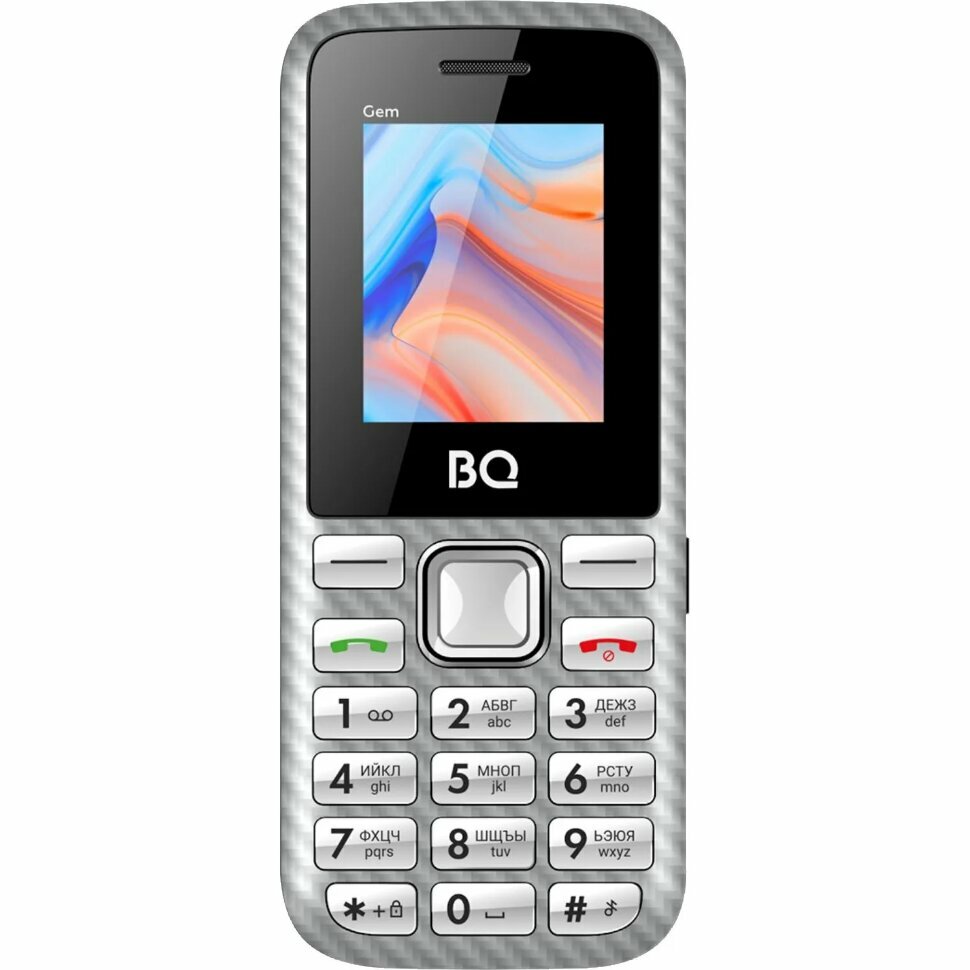 Мобильный телефон BQ 1860 Gem Gray (серый) (без СЗУ), 2448266