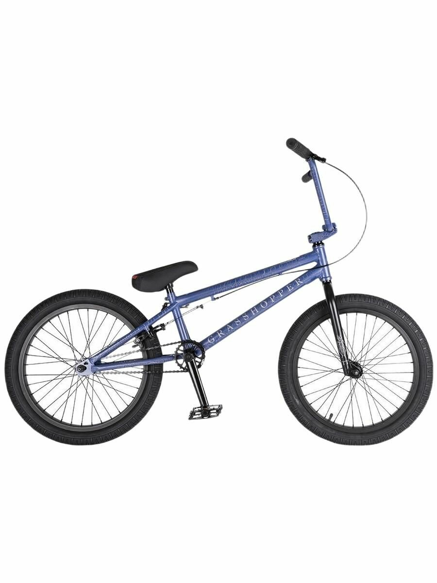 Велосипед Tech Team Grasshoper, BMX, 20", 1 скорость, синий, NN000797