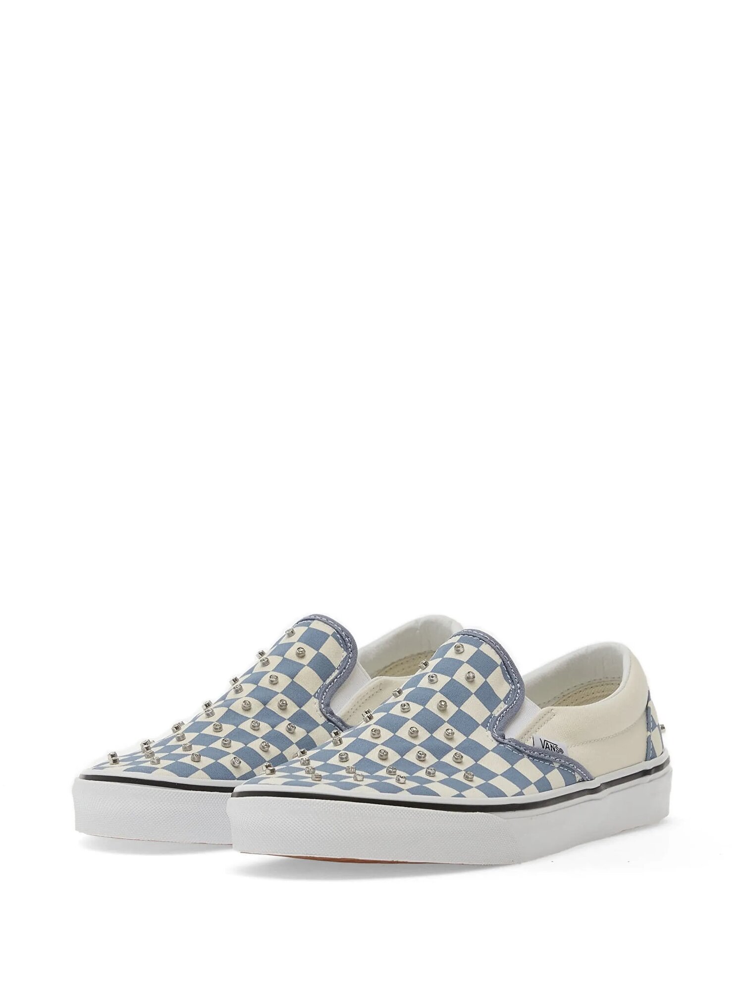 Кроссовки VANS Checkerboard stud-embellished sneakers, размер 7,5 US — фото 1