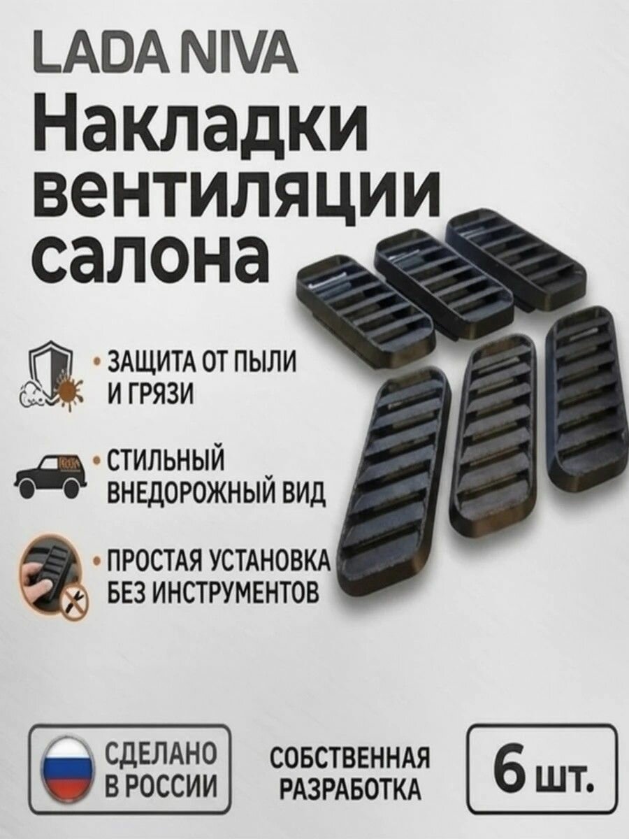 Накладки вентиляции салона задние Лада Нива / СLASSIC