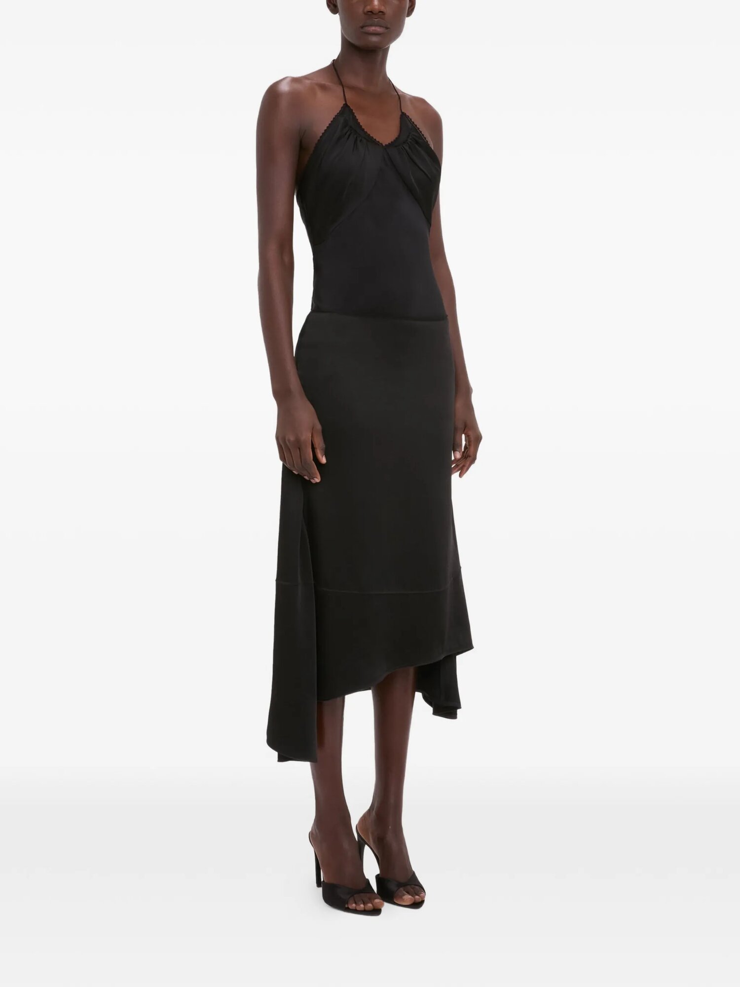 Юбка Victoria Beckham Asymmetric midi skirt, размер 10 — фото 1